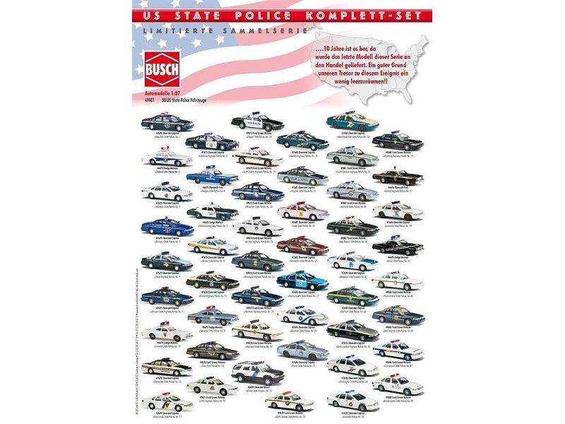 BUSCH 49981 US- Police und Highway Patrol - H0